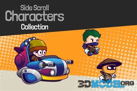 Unity Asset 3 Cartoon Characters 2d Asset Pack