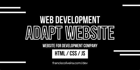 GitHub Fmgoliveira Adaptdev Website