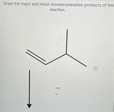 Solved Draw the major and minor monobromination products of | Chegg.com