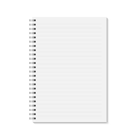Realistic Closed Horizontal Lined Notebook 46107015 Vector Art At Vecteezy