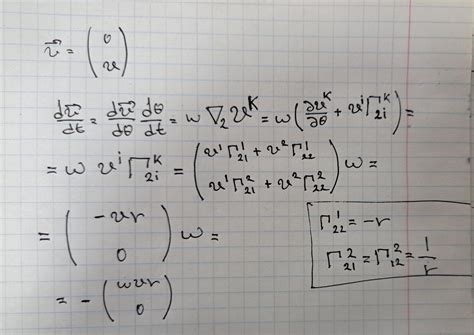 Radial Acceleration And A Covariant Derivative R Askphysics