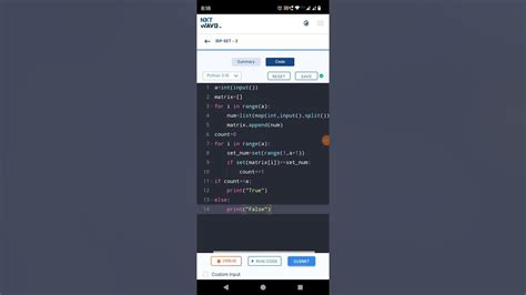 unique matrix using python ccbp nxtwave coding nxtwaveccbp python