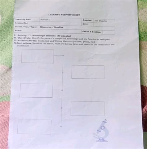 LEARNING ACTTVITY BHEET Learning Area Science StudyX