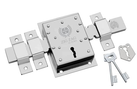 Stainless Steel Square Godown Lock 10t Zig Zag Thickness 10 12 Mm