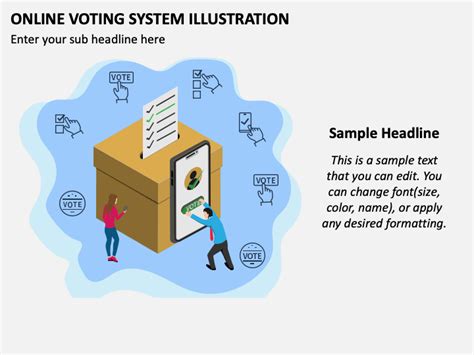 Online Voting System Illustration For PowerPoint And Google Slides PPT Slides