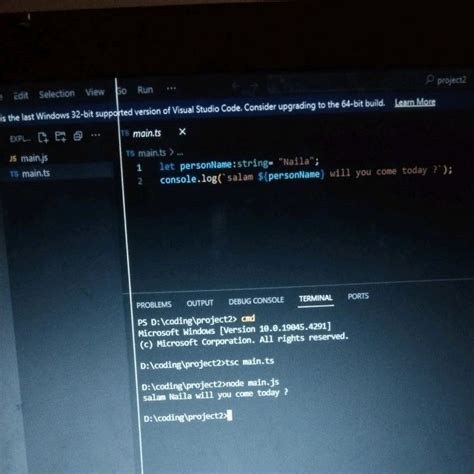 Naila Rao On Linkedin Helloworld Typescript Codingjourney