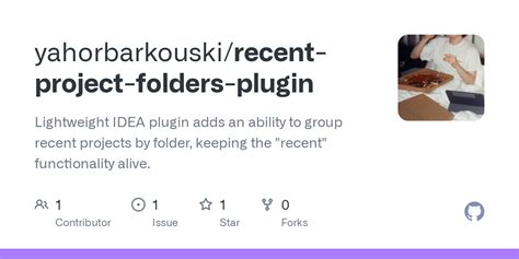 Github Yahorbarkouskirecent Project Folders Plugin Lightweight Idea