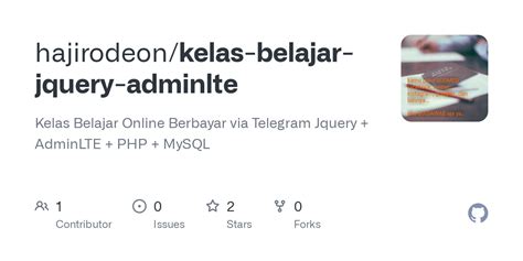 Github Hajirodeonkelas Belajar Jquery Adminlte Kelas Belajar Online