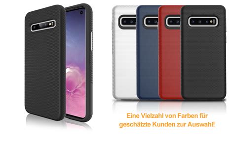 Handyhülle für Samsung Galaxy S10 4G Hülle mit Panzerglas Schutzfolie ...