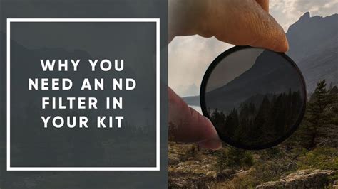 Why You Need An ND Filter In Your Kit Videography Videography Filters Audio Engineer