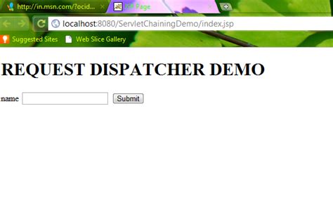 Servlets Servlet Chaining Demos