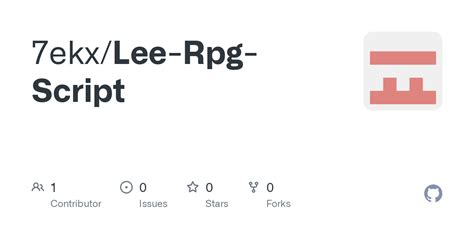 Github 7ekx Lee Rpg Script