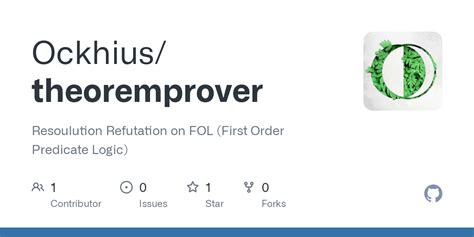 Github Ockhius Theoremprover Resoulution Refutation On Fol First