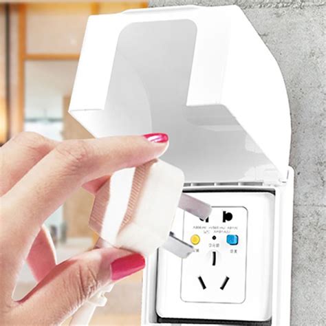 Self Adhesive Bathroom Socket Waterproof Box Type Grandado