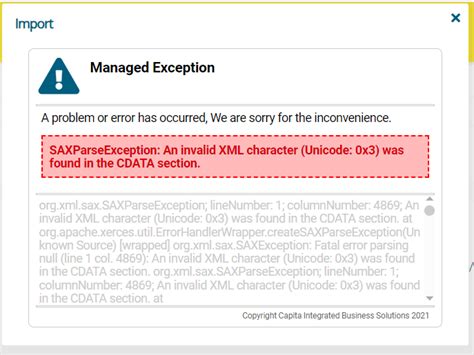 Error When Adding Attachments To A Requisition An Invalid Xml Character Unicode 0x3 Was
