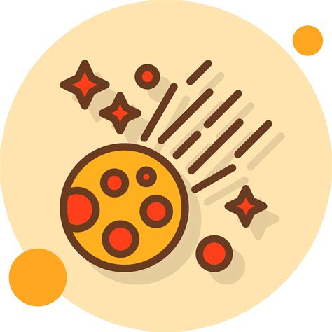 Comet Filled Shadow Circle Icon 39478639 Vector Art At Vecteezy
