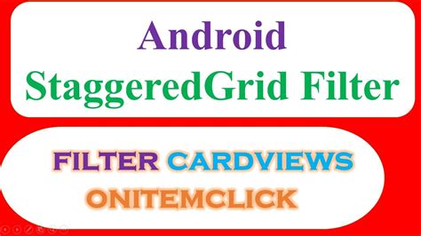 Android How To Searchfilter A Custom Recyclerview With Images And Text Youtube