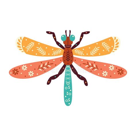 Isolated Neutral Colored Ladybug With Patterns Vector Stock Vector Illustration Of Graphic