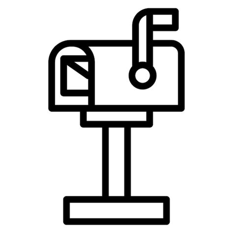 Premium Vector Mail Box Line Illustration