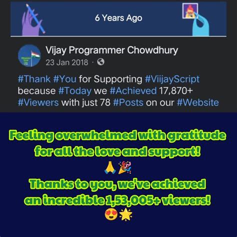 vijay programmer chowdhury on linkedin thankyou loveandsupport