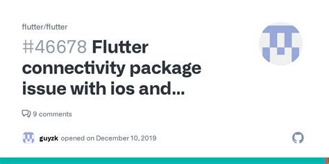Flutter Connectivity Package Issue With Ios And Cellular Data · Issue