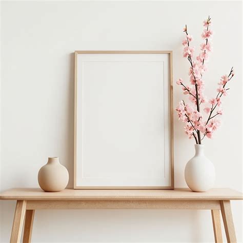 Modern Minimalist Interior Design Scene With Record Player Mockup Playground