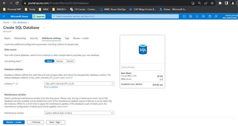 Creating An Azure Sql Database