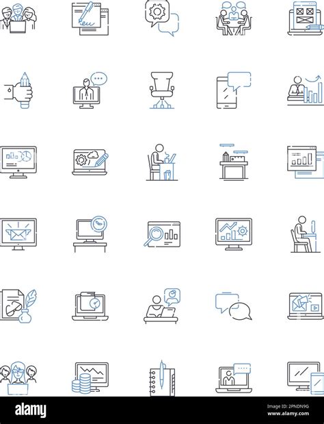 Project Framework Line Icons Collection Methodology Framework