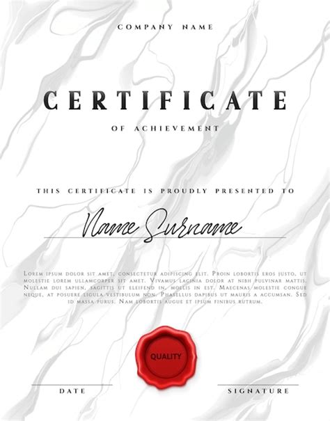 수료증 및 졸업장 템플릿입니다 벡터 일러스트 레이 션 프리미엄 벡터