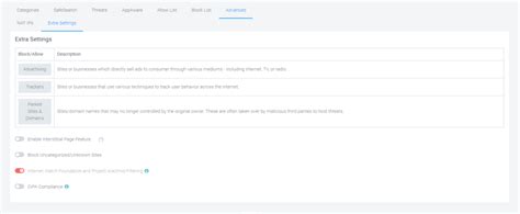 add a dns filtering content filter