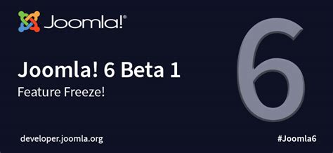 Joomla 60 Beta1 Veröffentlicht Feature Freeze
