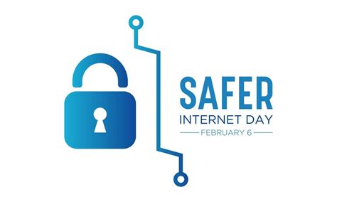 Safer Internet Day February 6 Online And Cyber Sequrity Awareness Vector Template For Banner