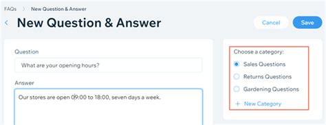 Adding A New Question In The Wix Faq App Help Center