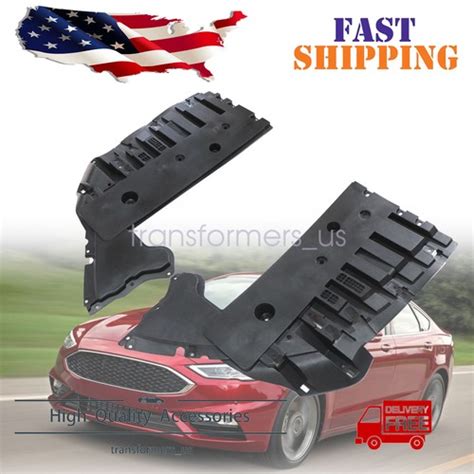 Front Left And Right Side Undercar Shield New For 2017 2020 Ford Fusion