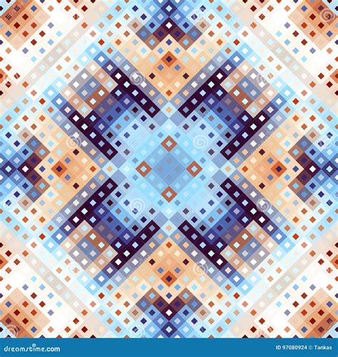 Geometric Abstract Pattern Stock Vector Illustration Of Texture Symmetric 97080924