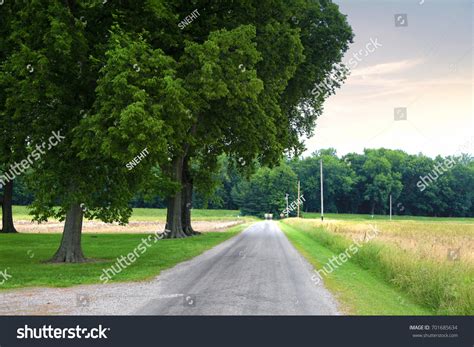 Gravel Road In Rural Indiana Ppt Template 34 Crystalgraphics