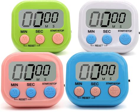 4 Pack Multi Function Electronic Timer Kitchen Timer