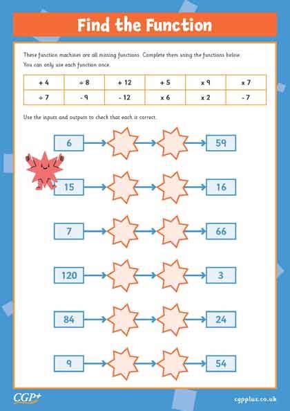 Find The Function Year 6 Cgp Plus