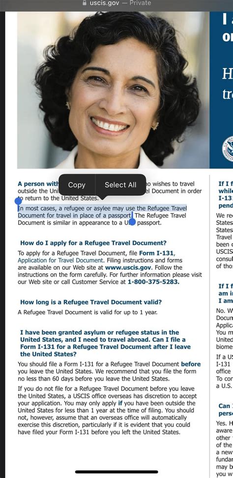 Traveling With Refugee Travel Document R Uscis