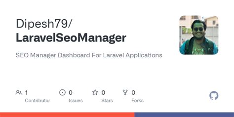 Dipesh Khanal On Linkedin Github Dipesh79 Laravelseomanager Seo Manager Dashboard For Laravel…