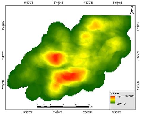 Density Map Of The Extracted Lineaments Download Scientific Diagram