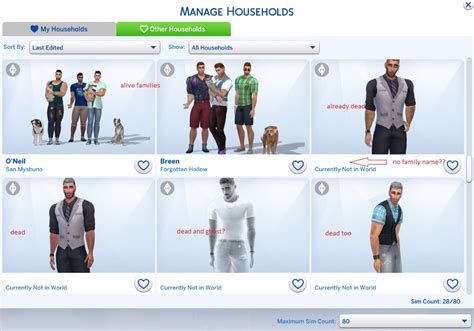Manage Houshold Ghosts The Sims Technical Support LoversLab