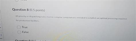 solved question 8 0 5 ﻿points all priority or dispatching