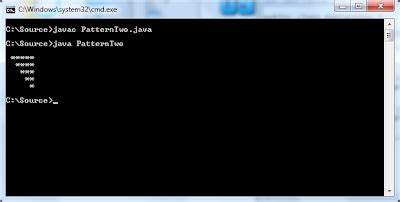 Xemacsoft Tech News Java Asterisk Pattern Using Loops Pattern Two