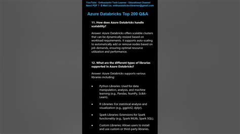 Mastering Azure Databricks Interview Questions Part 6 Youtube