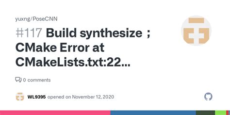 Build Synthesize；cmake Error At Cmakeliststxt22 Findpackage