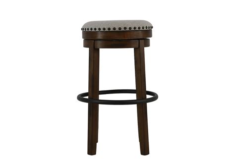 Valebeck 30 Brown Swivel Stool Ivan Smith Furniture
