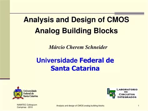 ppt analysis and design of cmos analog building blocks powerpoint