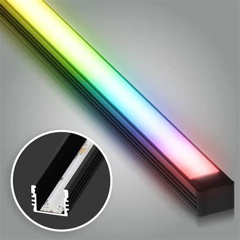 LED Leiste Premium - Premium 24V RGB COB LED Streifen IP65 - 1m Aufbau ...