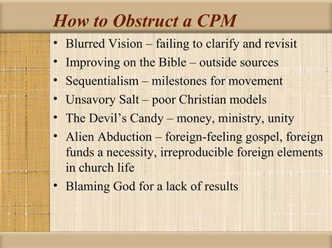 Cpm A Summary Of Principles And Examples Ppt Christianity Religion And Spirituality